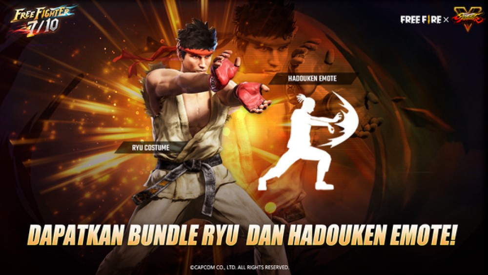 Kolaborasi Free Fire x Street Fighter V dimulai! Ini deretan hadiahnya ...