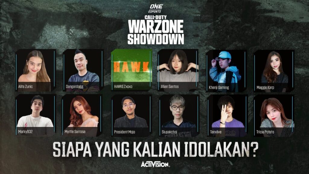 Inilah 12 streamer yang akan tanding di ONE Esports Warzone Showdown | ONE Esports Indonesia