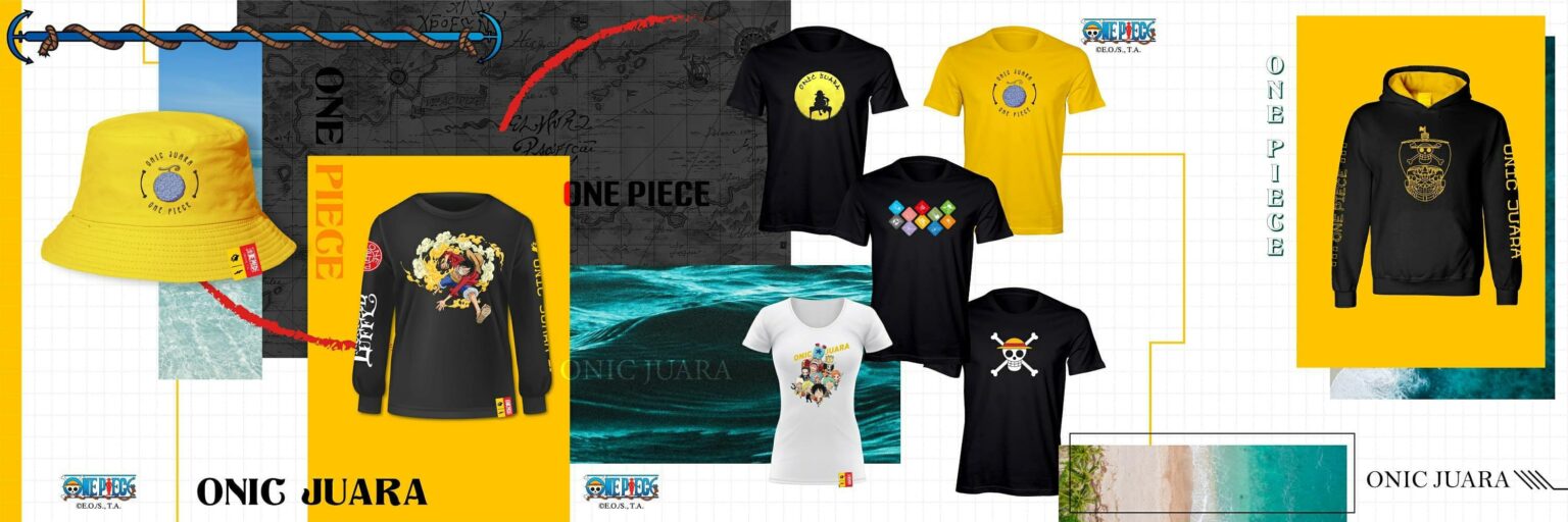 Jangan lewatkan merchandise menarik kolaborasi ONIC Esports x One Piece ...