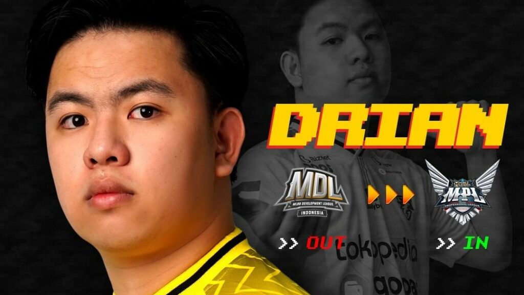 Drian dipastikan merumput di MPL ID Season 9 | ONE Esports Indonesia