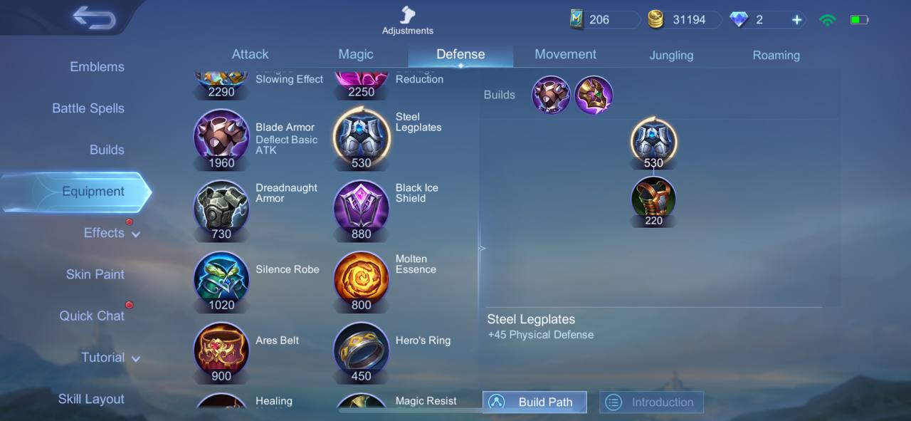 Penjelasan item baru MLBB Steel Legplates: Opsi murah Dreadnaught Armor ...