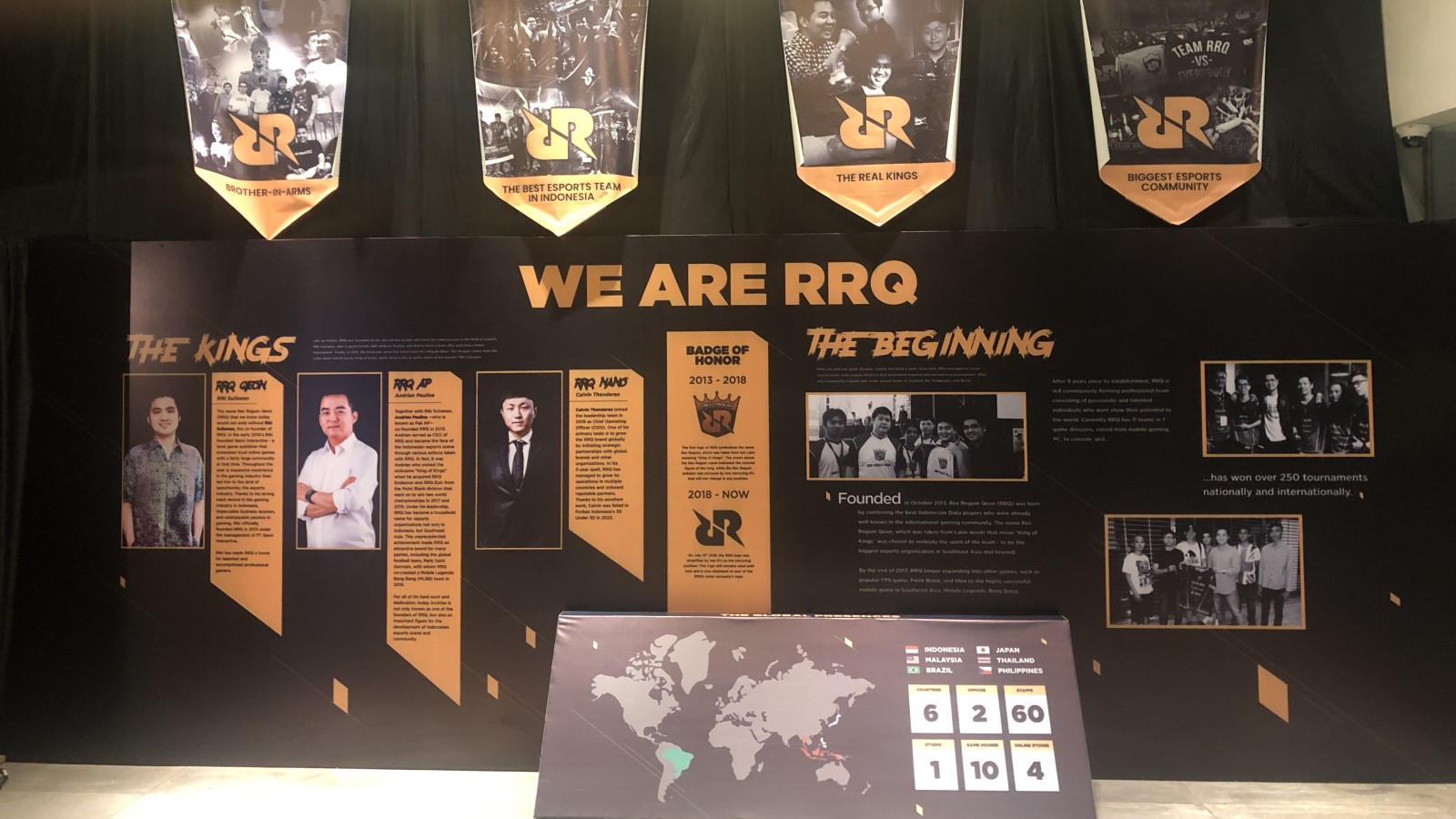 Kenali lebih dekat sejarah dan pencapaian Team RRQ melalui RRQ Gallery ...