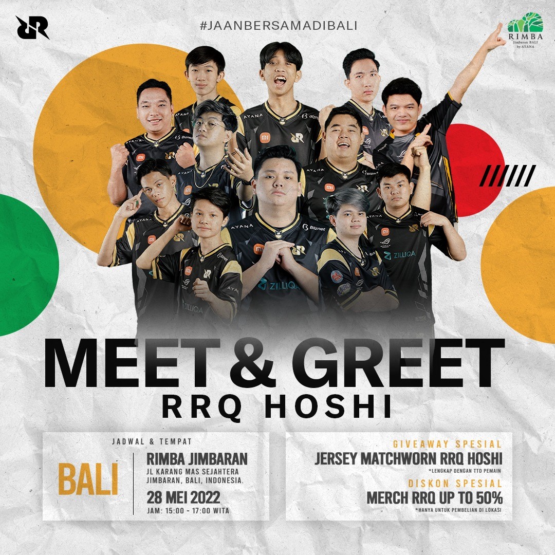 Meet and greet RRQ Hoshi: Dekatkan fans dengan para pemain idola | ONE ...