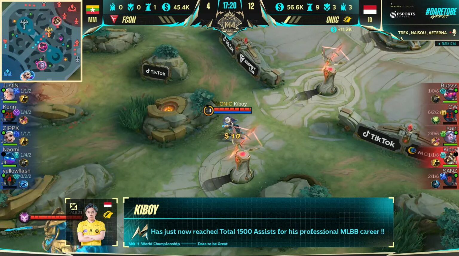 Gokil! Kiboy cetak 1500 assist di laga profesional | ONE Esports Indonesia