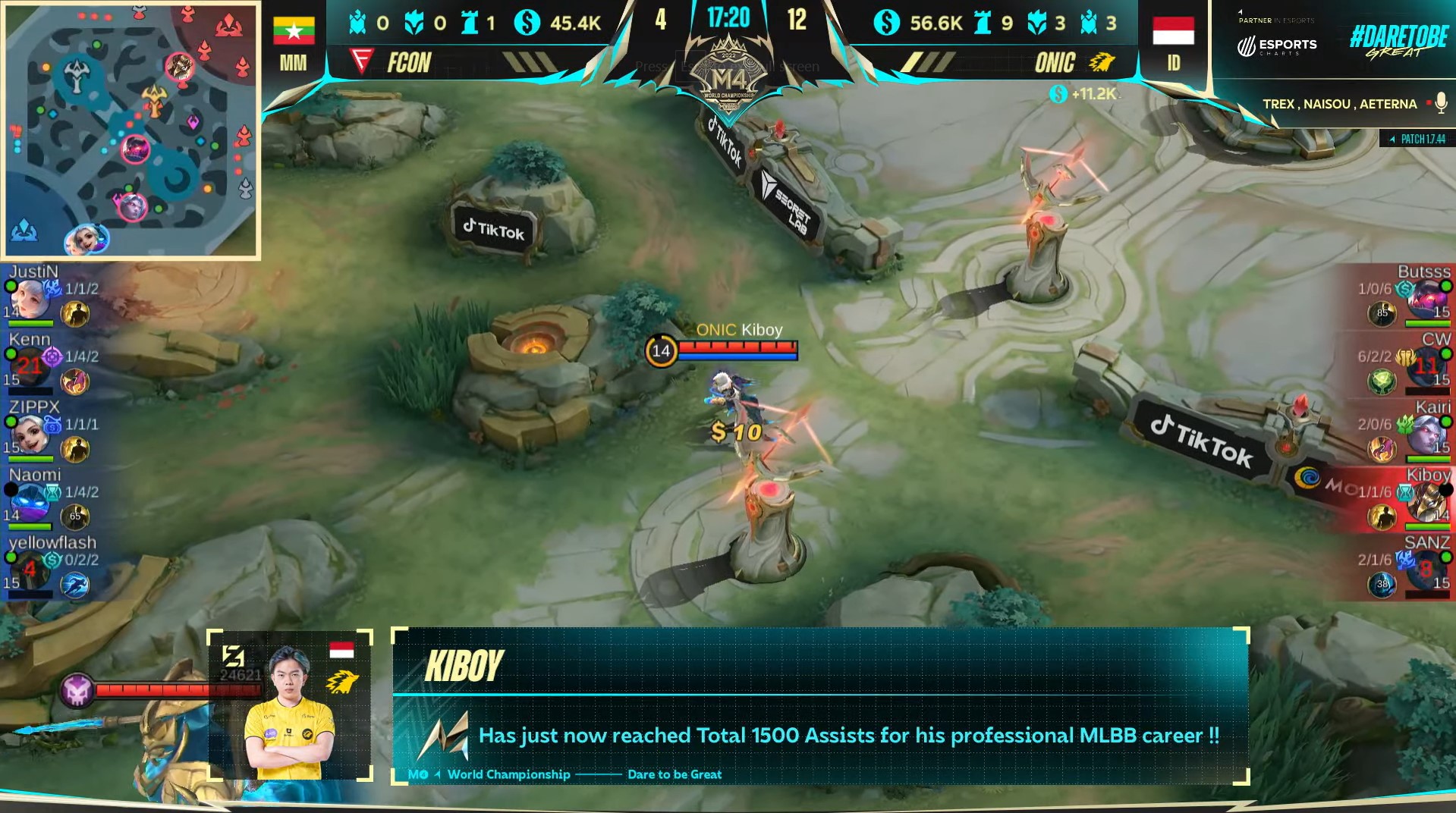 Gokil! Kiboy cetak 1500 assist di laga profesional | ONE Esports Indonesia