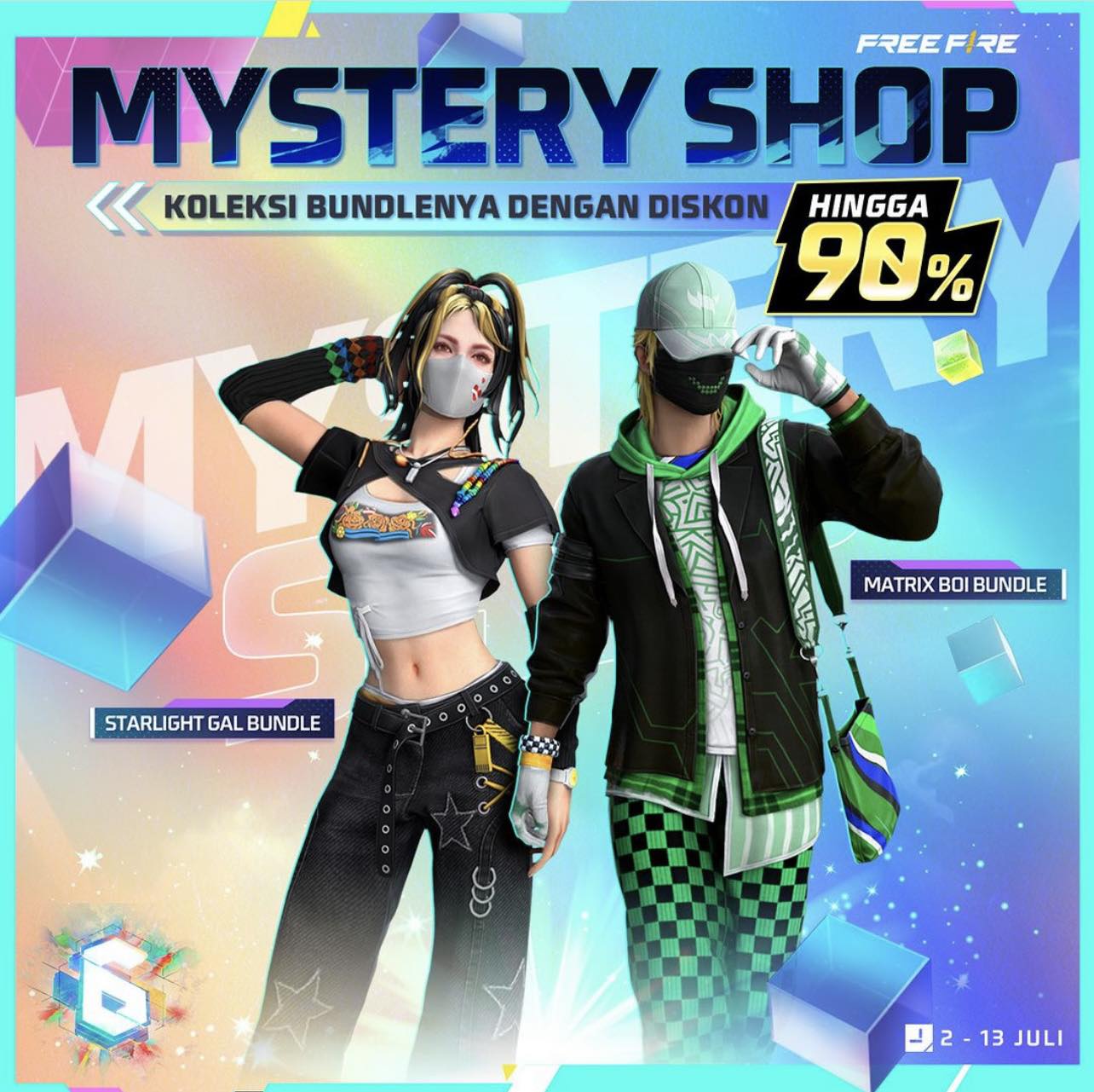 Mystery Shop Free Fire telah edisi 6th anniversary dibuka, ayo berburu ...
