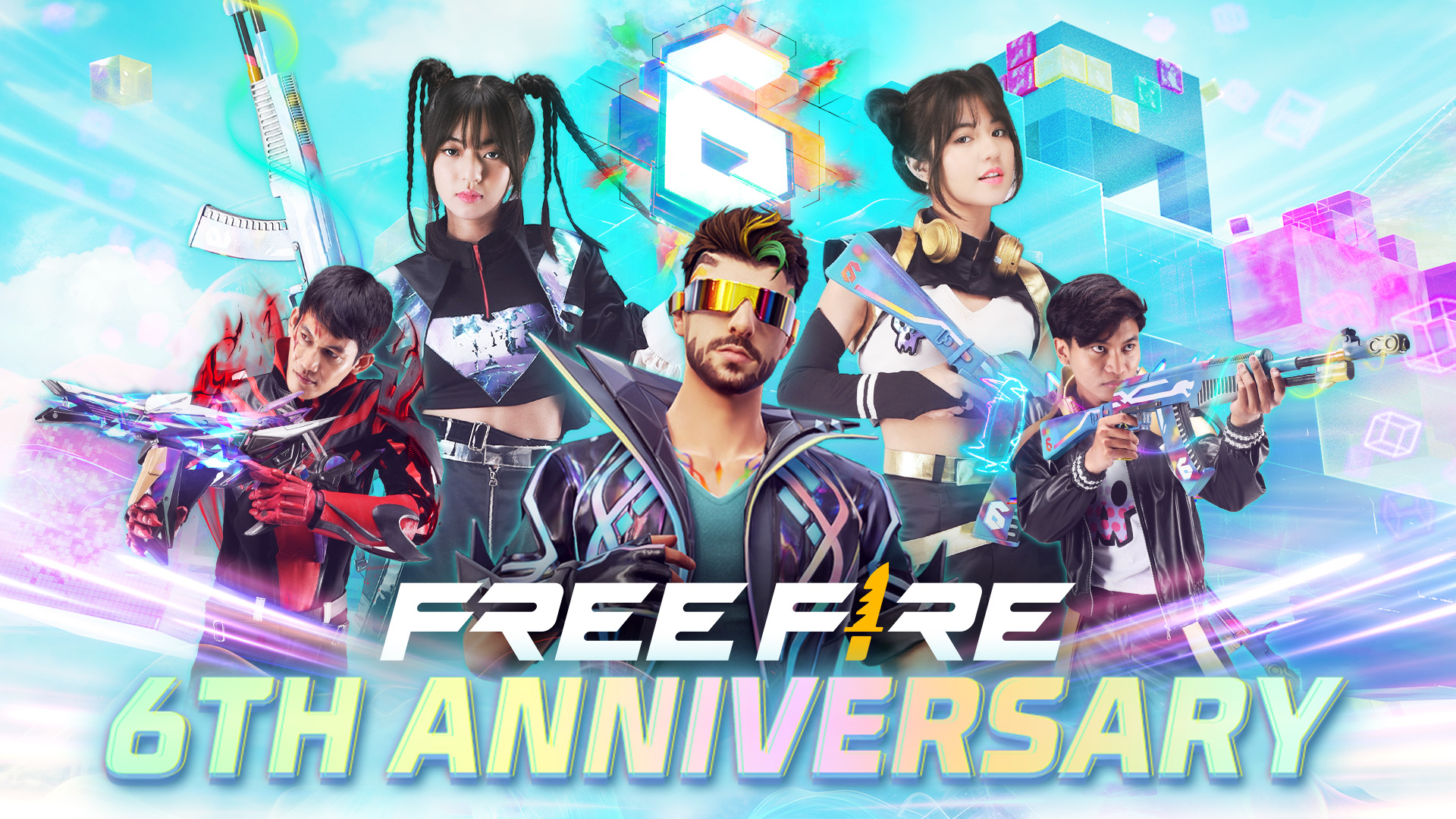 Puncak Free Fire 6th Anniversary diramaikan berbagai bintang ternama ...
