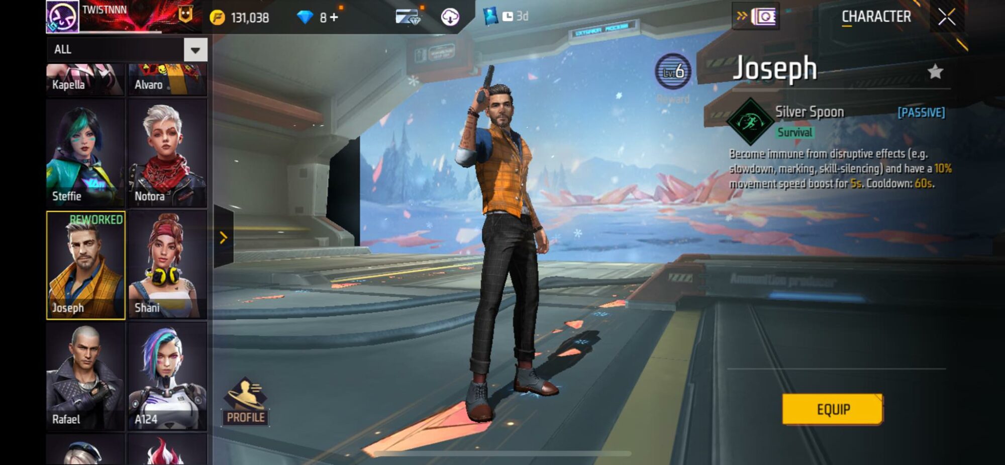 Alasan karakter Joseph Free Fire bisa masuk META setelah di-buff | ONE ...