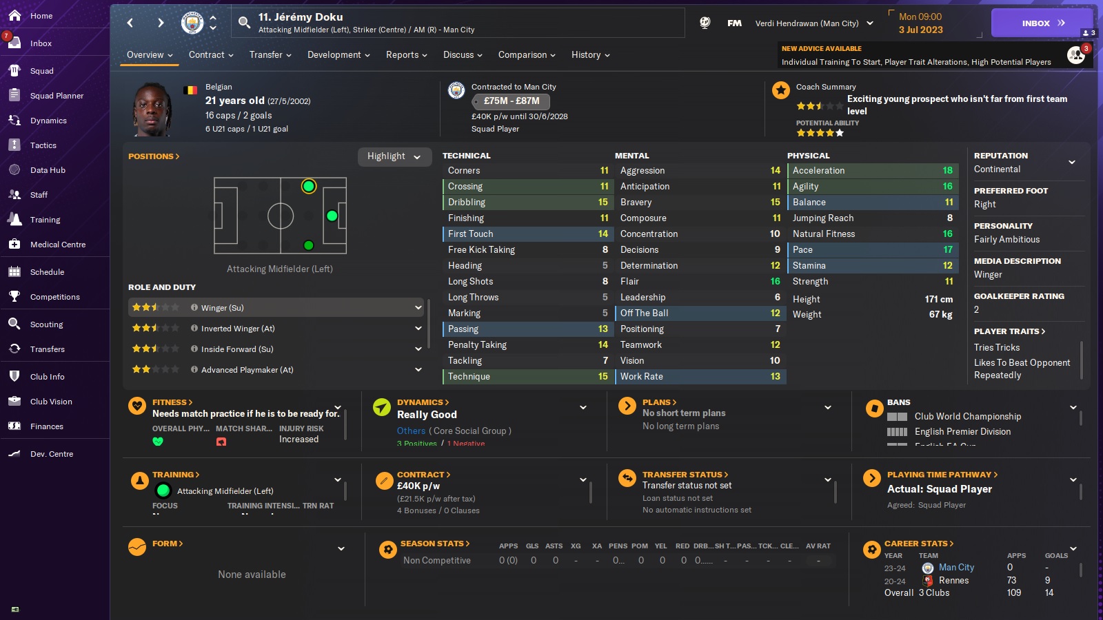 10 wonderkid terburuk FM24 yang jangan dibeli | ONE Esports Indonesia