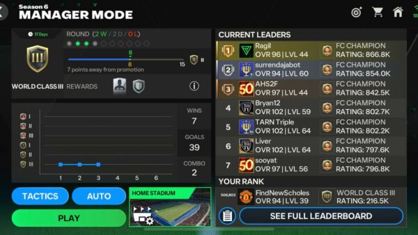 2 opsi setting Mode Manager FC Mobile berdasarkan OVR lawan | ONE ...
