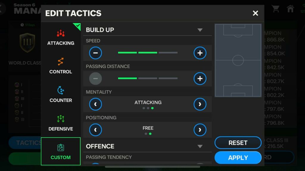 2 opsi setting Mode Manager FC Mobile berdasarkan OVR lawan | ONE Esports Indonesia