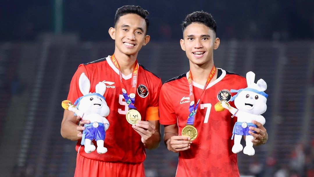 Rating FM24 Marselino Ferdinan dan Rizky Ridho, bintang utama timnas ...