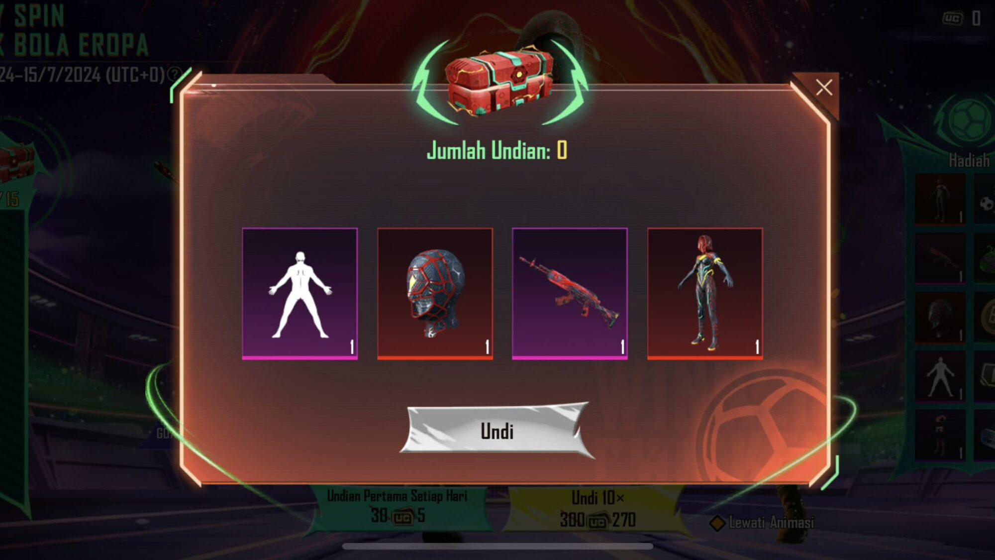 Cara dapat bundle EURO 2024 di PUBG Mobile, ada emote Cristiano Ronaldo!