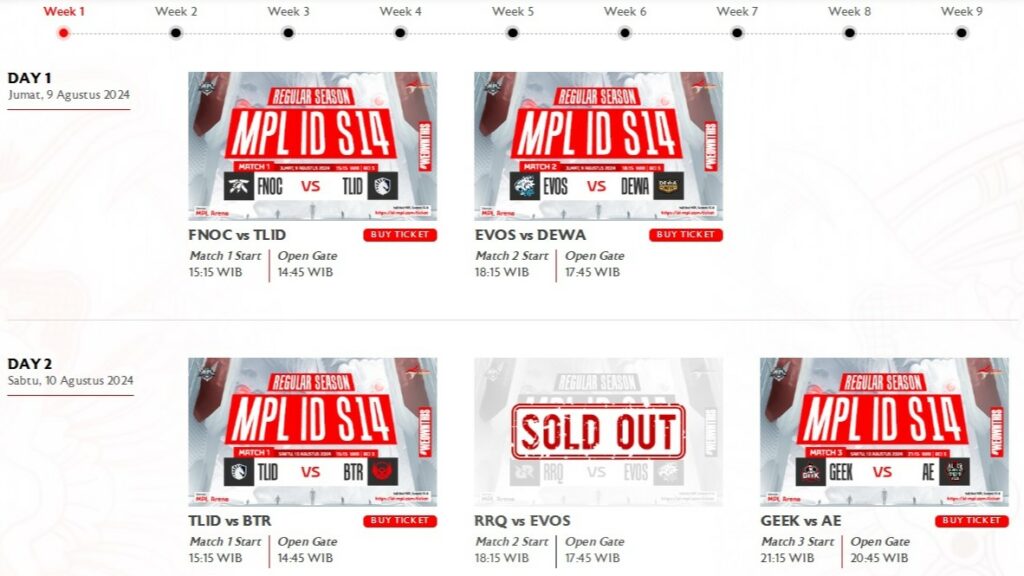 Musim belum dimulai, tiket Derbi Klasik MPL ID S14 sudah ludes terjual | ONE Esports Indonesia