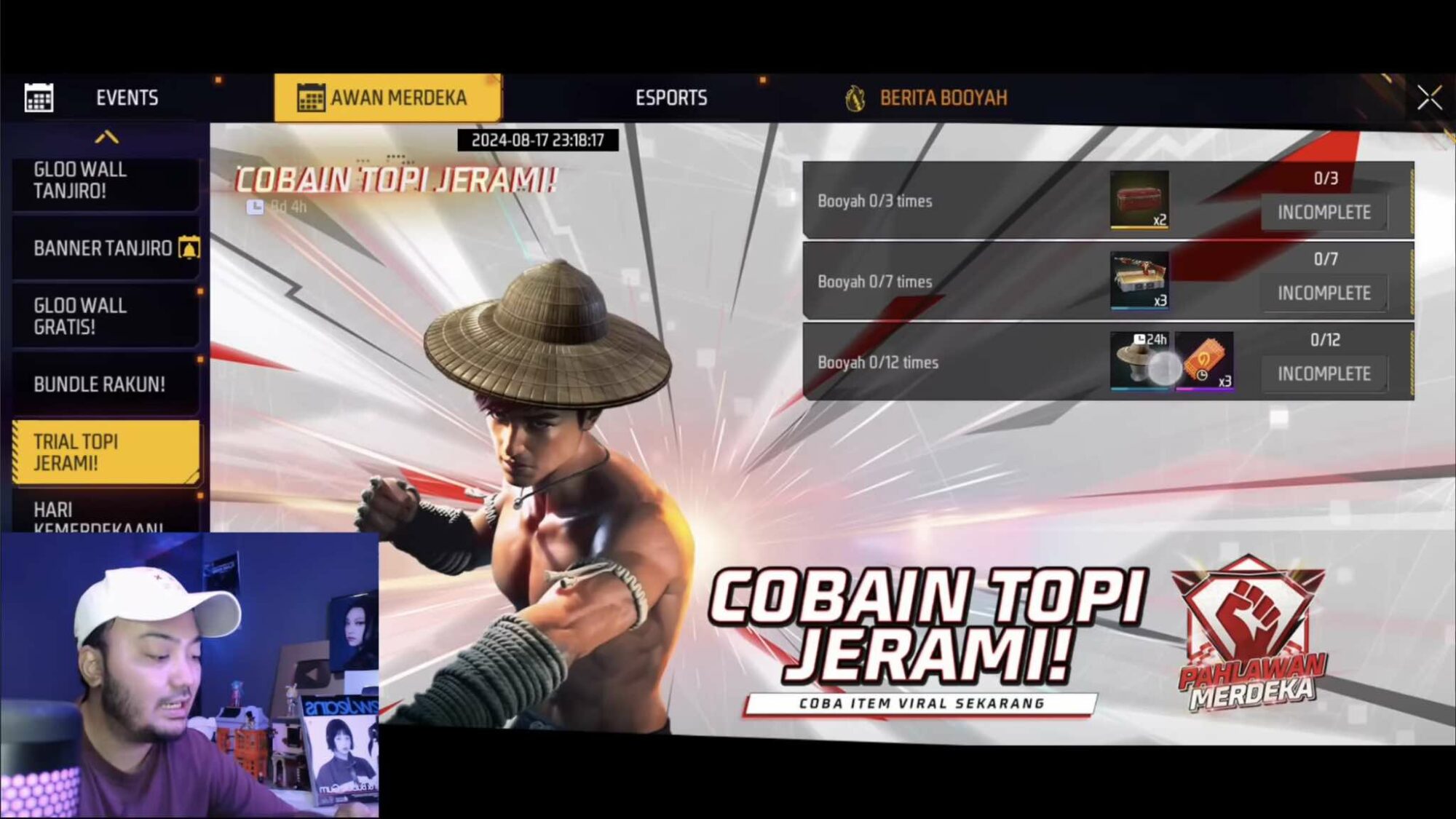 Cara dapat topi jerami FF, item langka edisi 17 Agustus! | ONE Esports ...