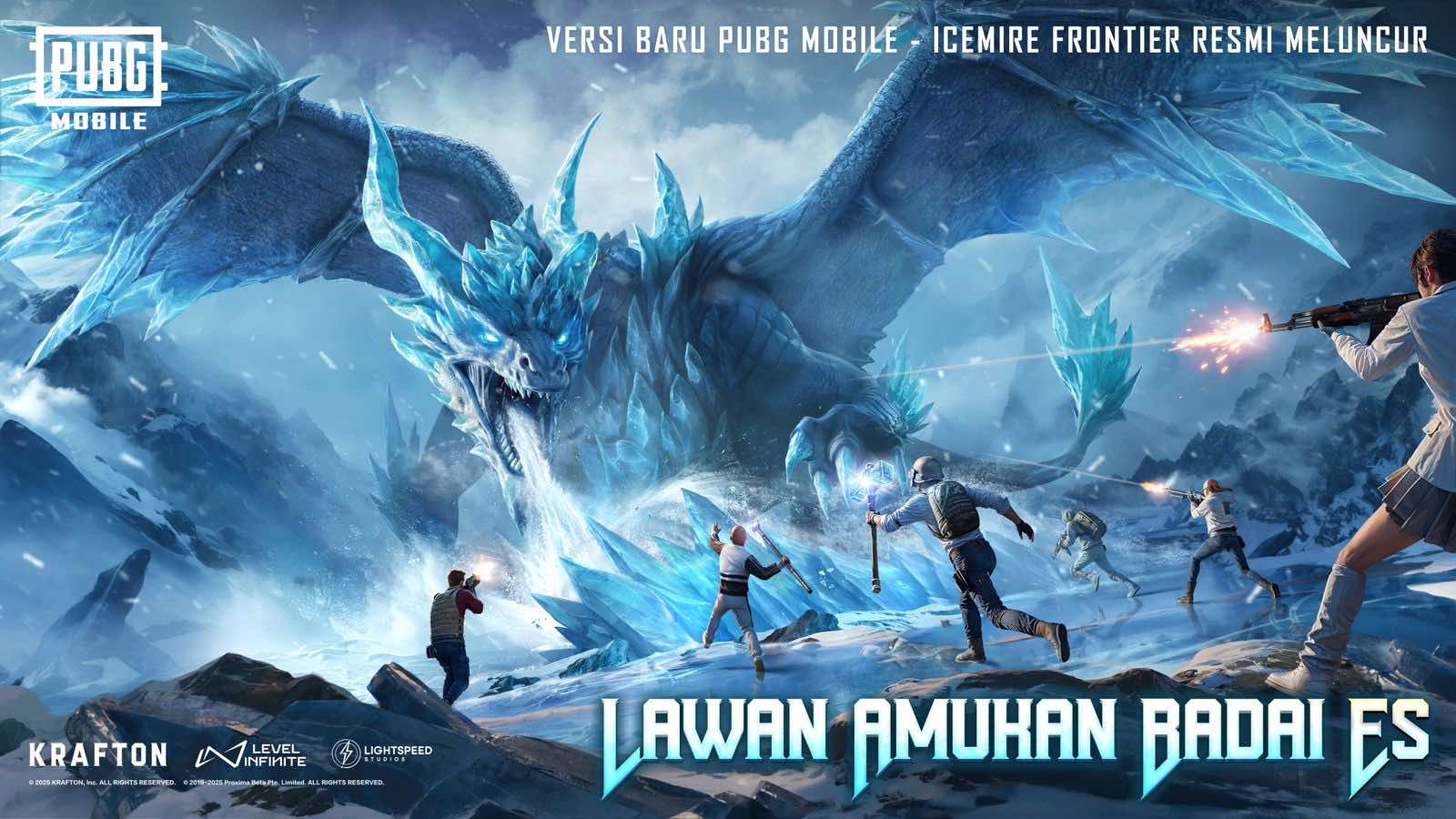Update PUBG Mobile terbaru, jelajahi zaman Es dengan Naga dan Mammoth ...