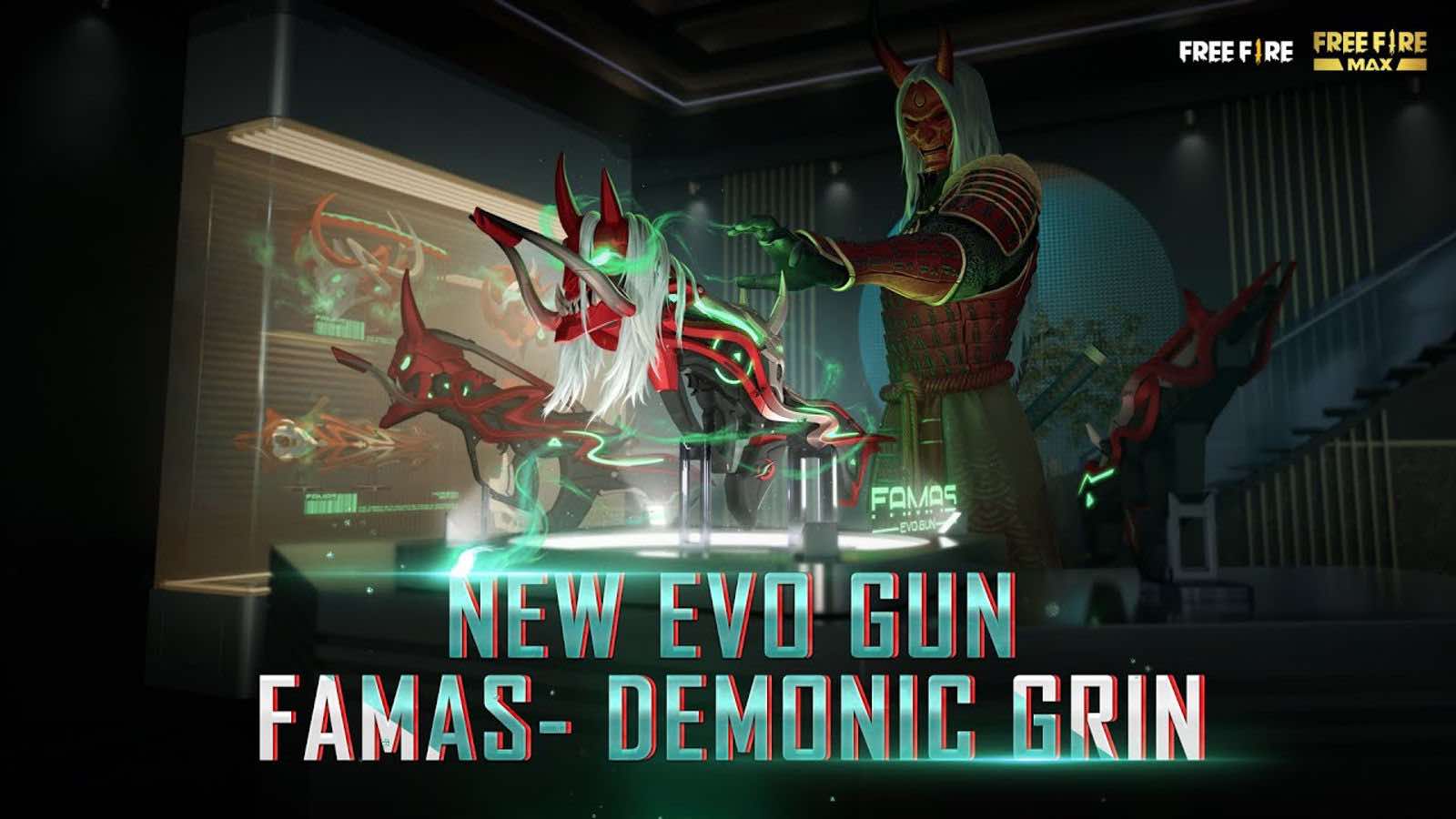 Cara dapat FAMAS Demonic Free Fire, assault EVO terbaik! | ONE Esports ...