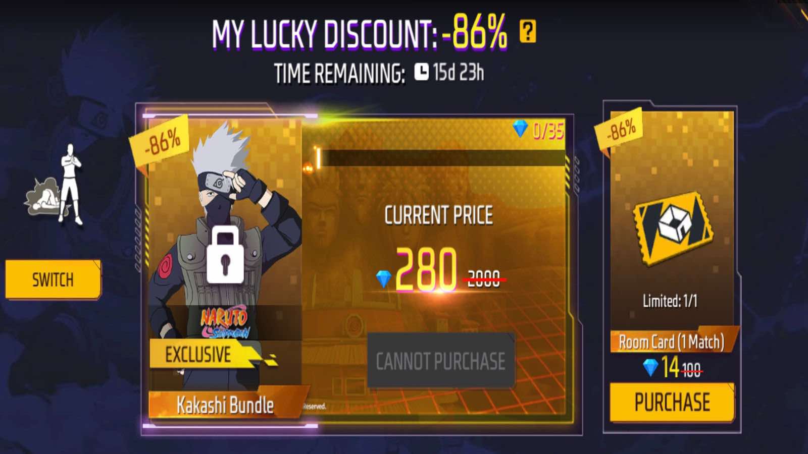 Cara dapat bundle Kakashi Free Fire eksklusif, mode Sharingan On! | ONE ...