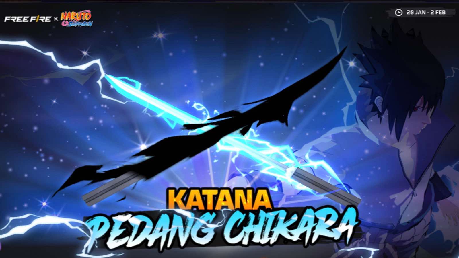 Cara dapat Pedang Sasuke Free Fire, mode Amaterasu On! | ONE Esports ...