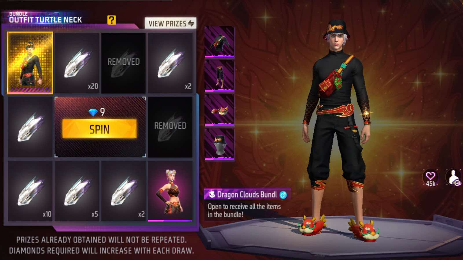 Cara dapat bundle Turtleneck FF (Free Fire) 2025, lebih stylish! | ONE ...