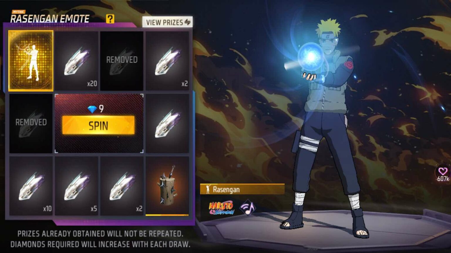 Cara dapat emote Rasengan Naruto Free Fire, koleksi langka! | ONE ...