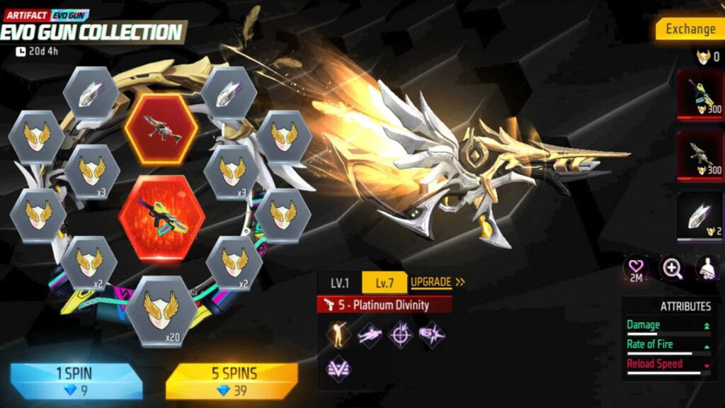 Cara dapat MP5 Platinum Evo Free Fire, kekuatan dari langit! | ONE ...