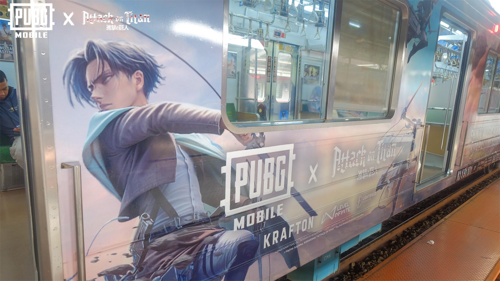 PUBG Mobile x Attack on Titan, pengalaman bermain game hadir di KRL ...