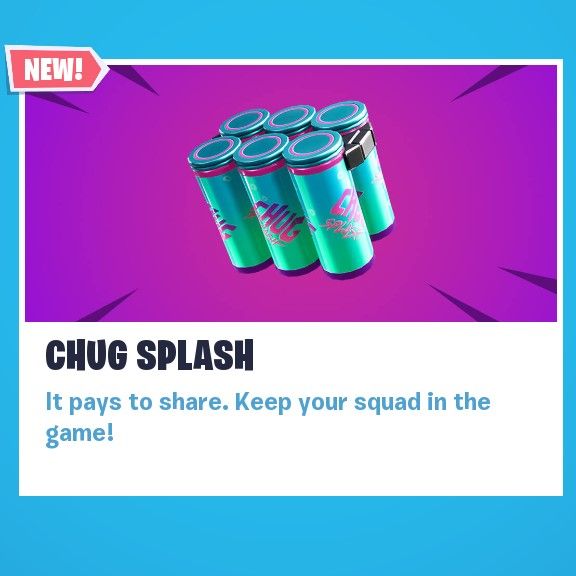 Chug Splash, item penyembuhan baru dan tak biasa di Fortnite | ONE ...