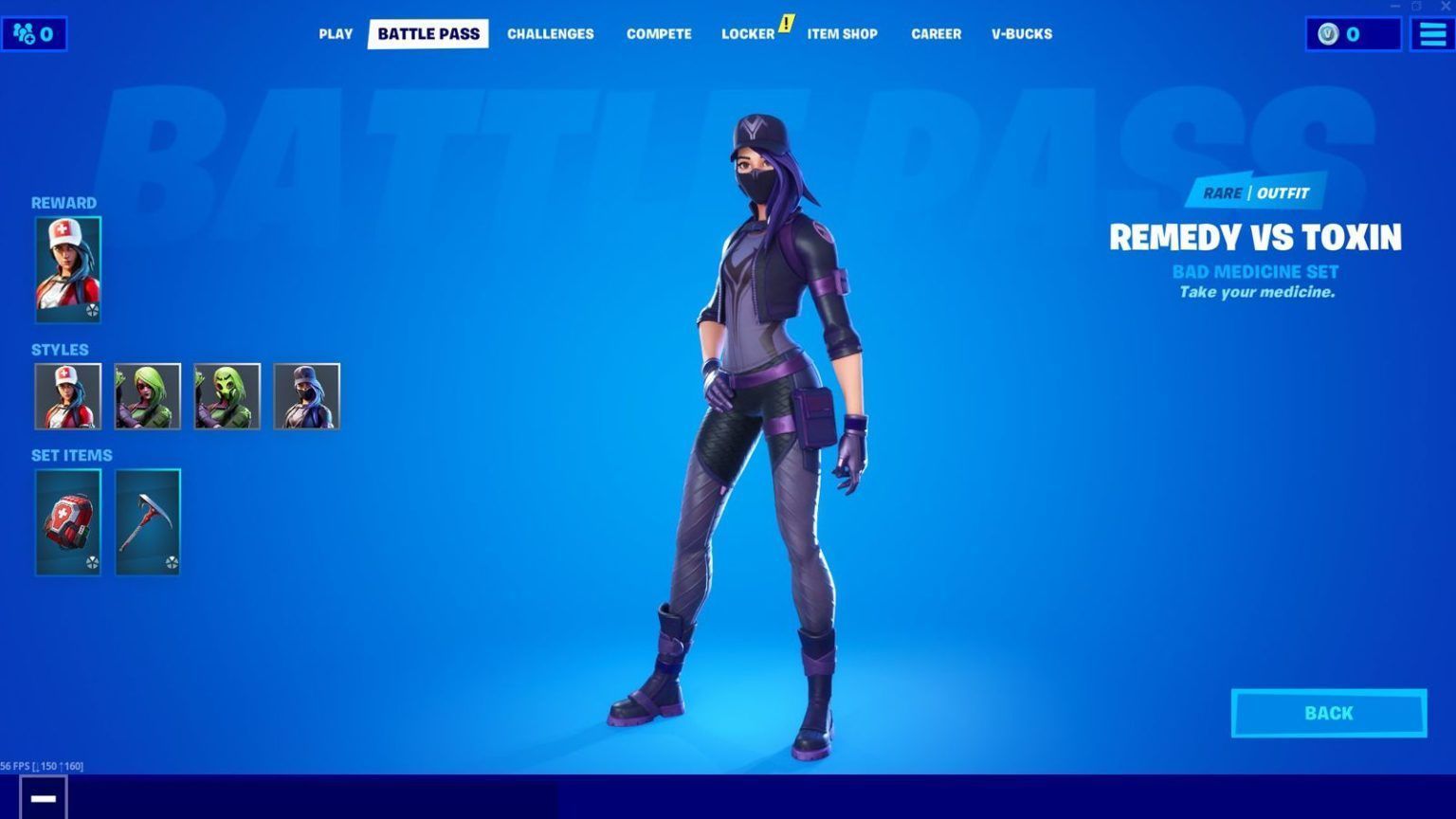 Diperpanjang! Fortnite Chapter 2 Season 1 hadirkan Remedy Vs Toxin skin ...