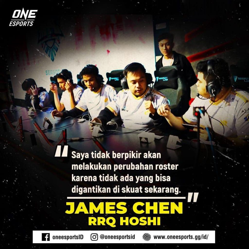 Baru juara MPL, James: Skuat RRQ Hoshi tak tergantikan | ONE Esports ...