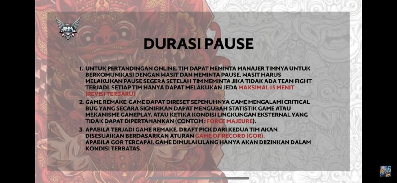 MPL ubah waktu maksimal pause dari 5 menit jadi 15 menit | ONE Esports ...