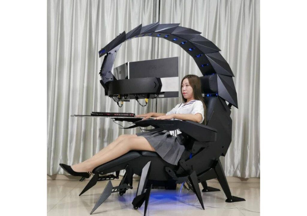 Cluvens Scorpion Cockpit, gaming chair ekstrem seharga Rp30 juta | ONE ...