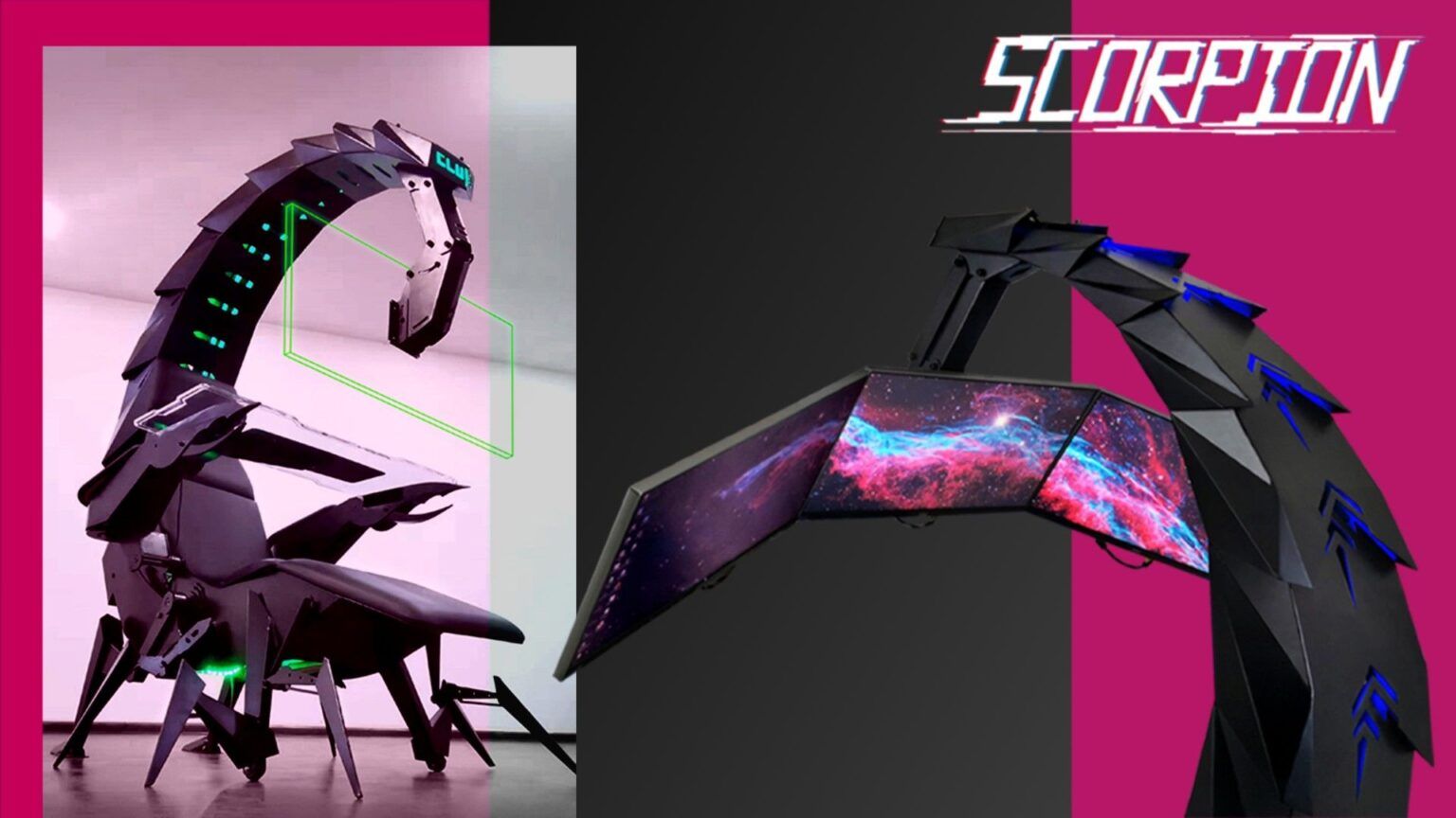 Cluvens Scorpion Cockpit, gaming chair ekstrem seharga Rp30 juta | ONE ...