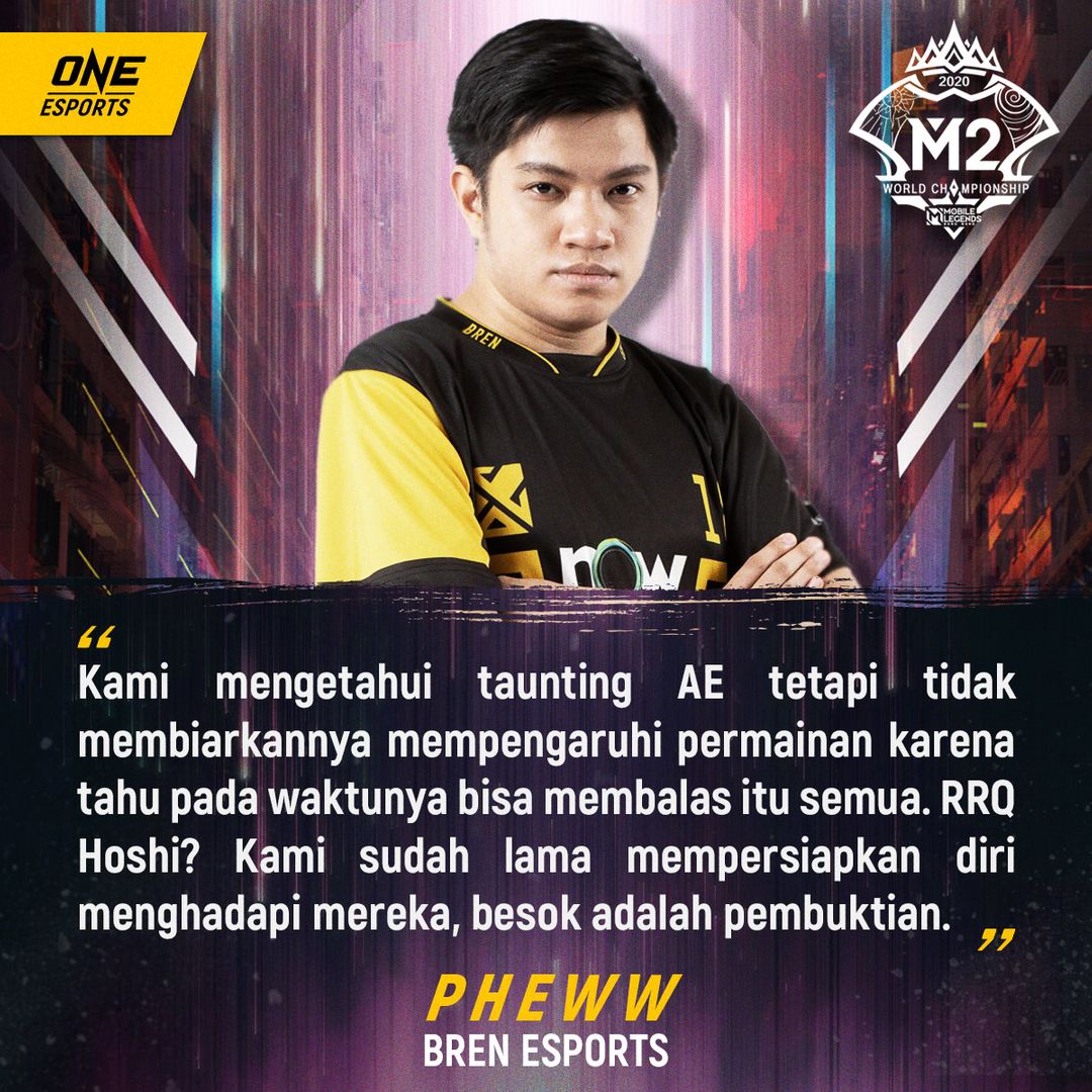 Bren.Pheww bicara soal taunting dan kesalahan yang dilakukan Alter Ego ...